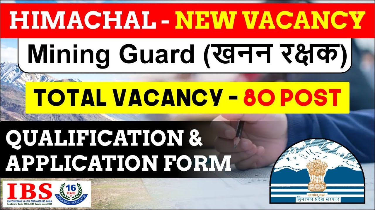 Mining Guard Vacancy in HP Government | Apply Now! - YouTube