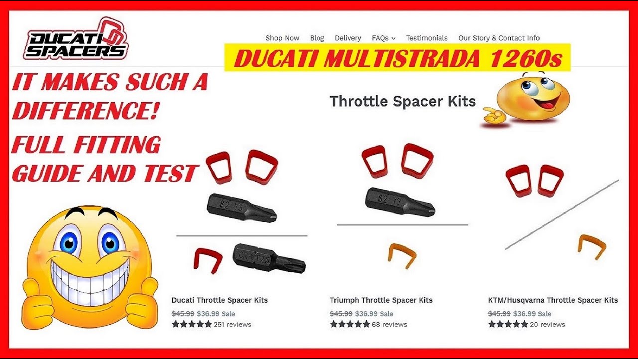 Ducati Throttle Spacer - Response Is Flawless In Under 5 Minutes With ...