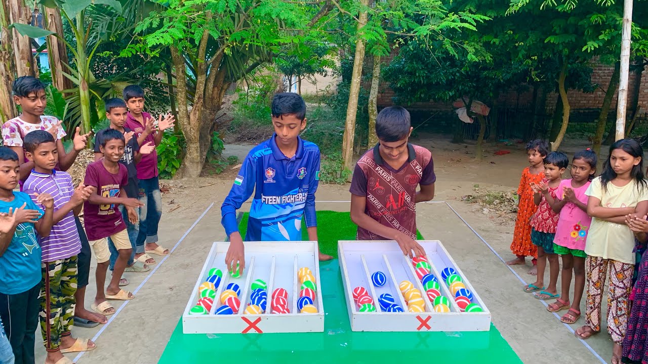 Exciting ball Sorting Challenge! | Outdoor Fun with Friends - YouTube
