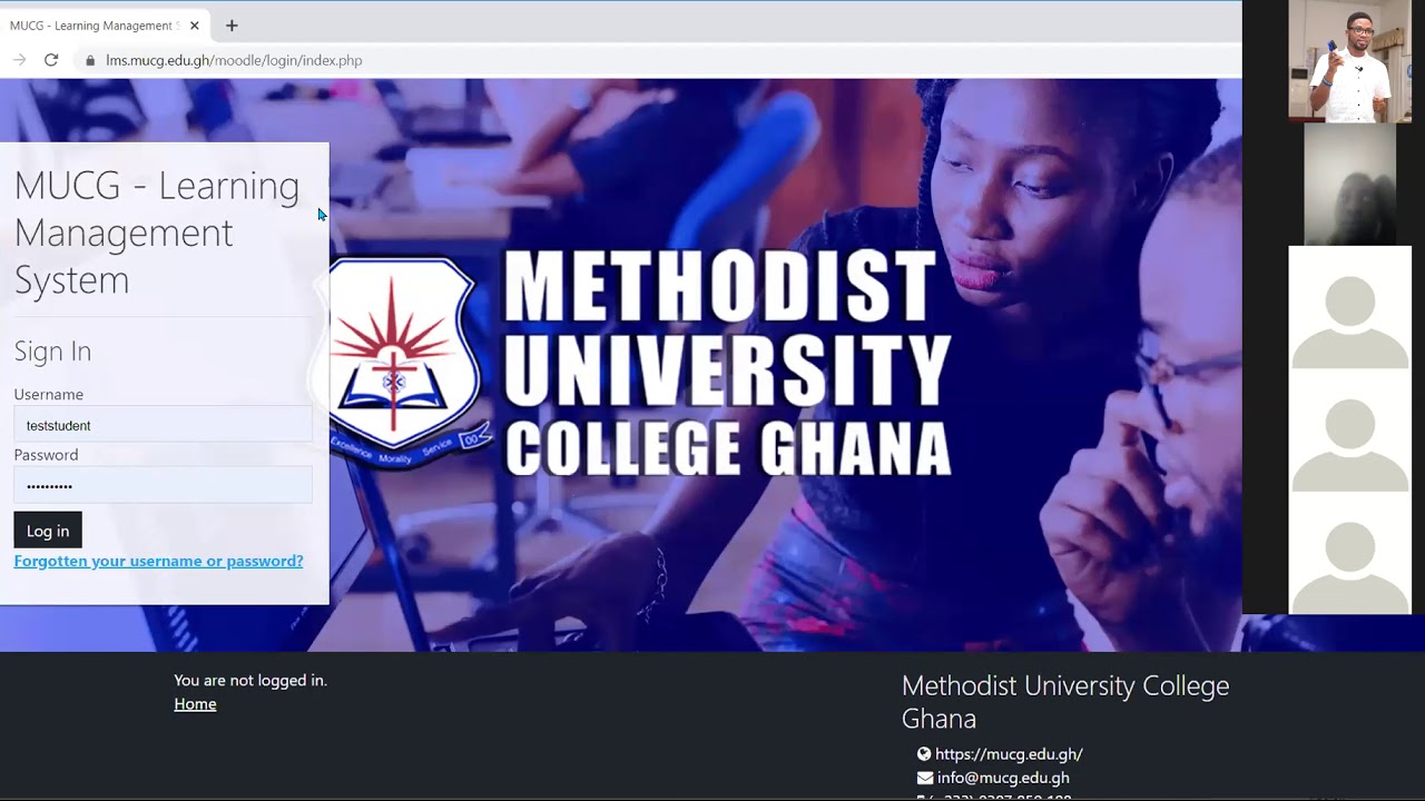 Methodist University College Ghana LMS Training for Students - YouTube