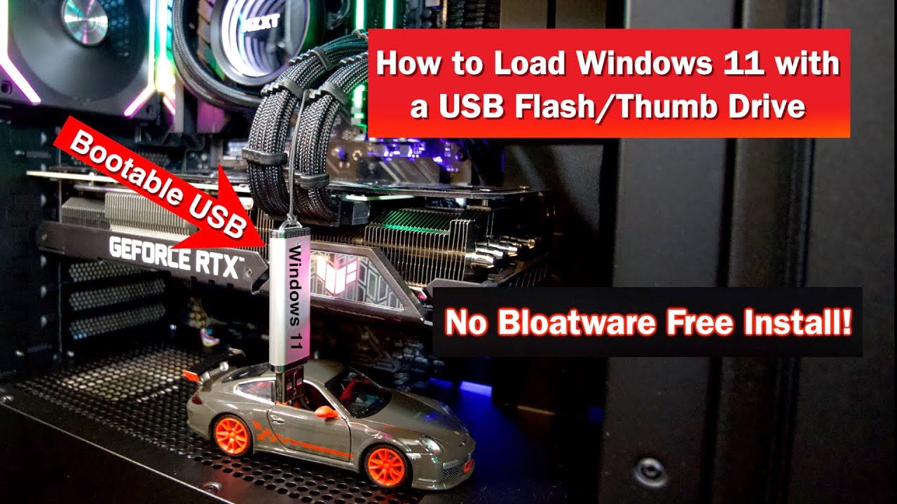 How to Load Windows 11 from USB Flash/Thumb Drive | Windows Operating ...