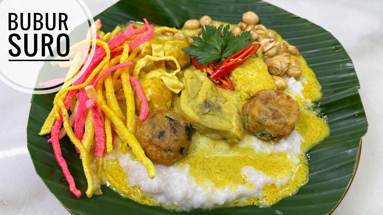 RESEP BUBUR SURO / JENANG SURO KOMPLIT KHAS TAHUN BARU ISLAM - YouTube