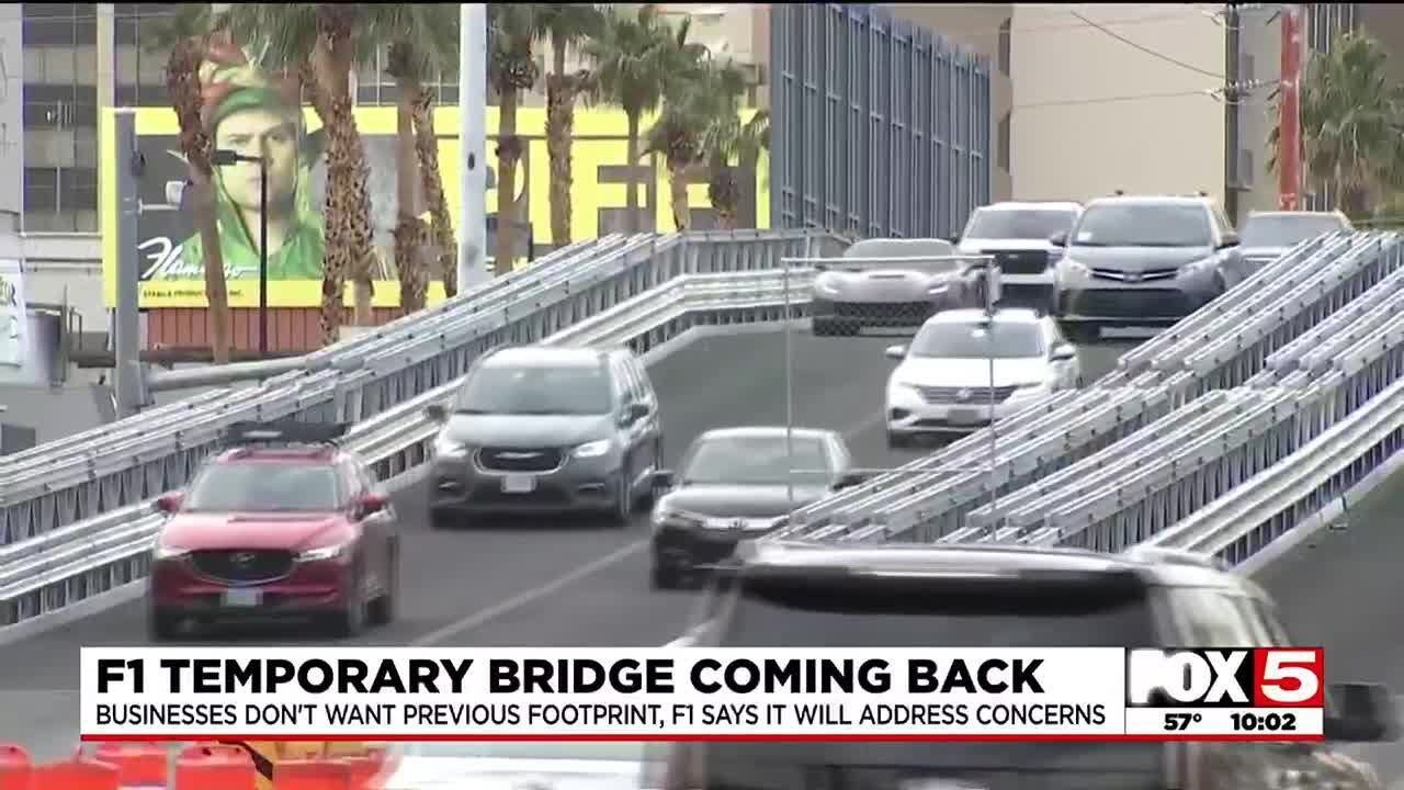 F1 temporary bridge coming back to Las Vegas - YouTube