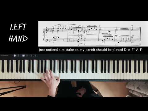 Lyadov: Prelude in D minor  | hands separately