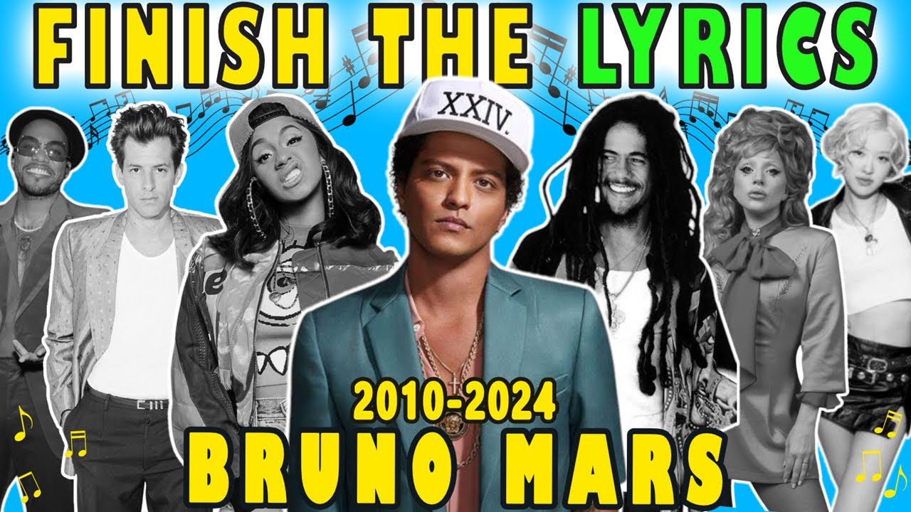 Finish the Lyrics 🎶 Bruno Mars | Music Quiz - YouTube