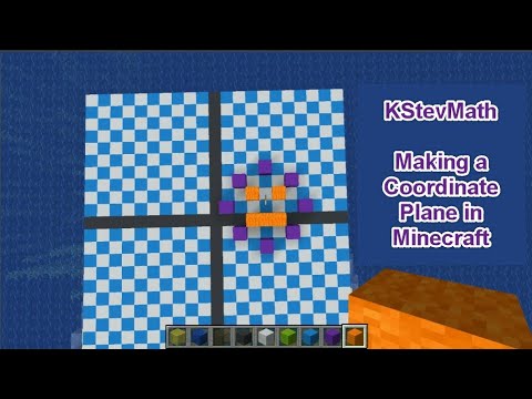 KStevMath - Making a Coordinate Plane in Minecraft - YouTube