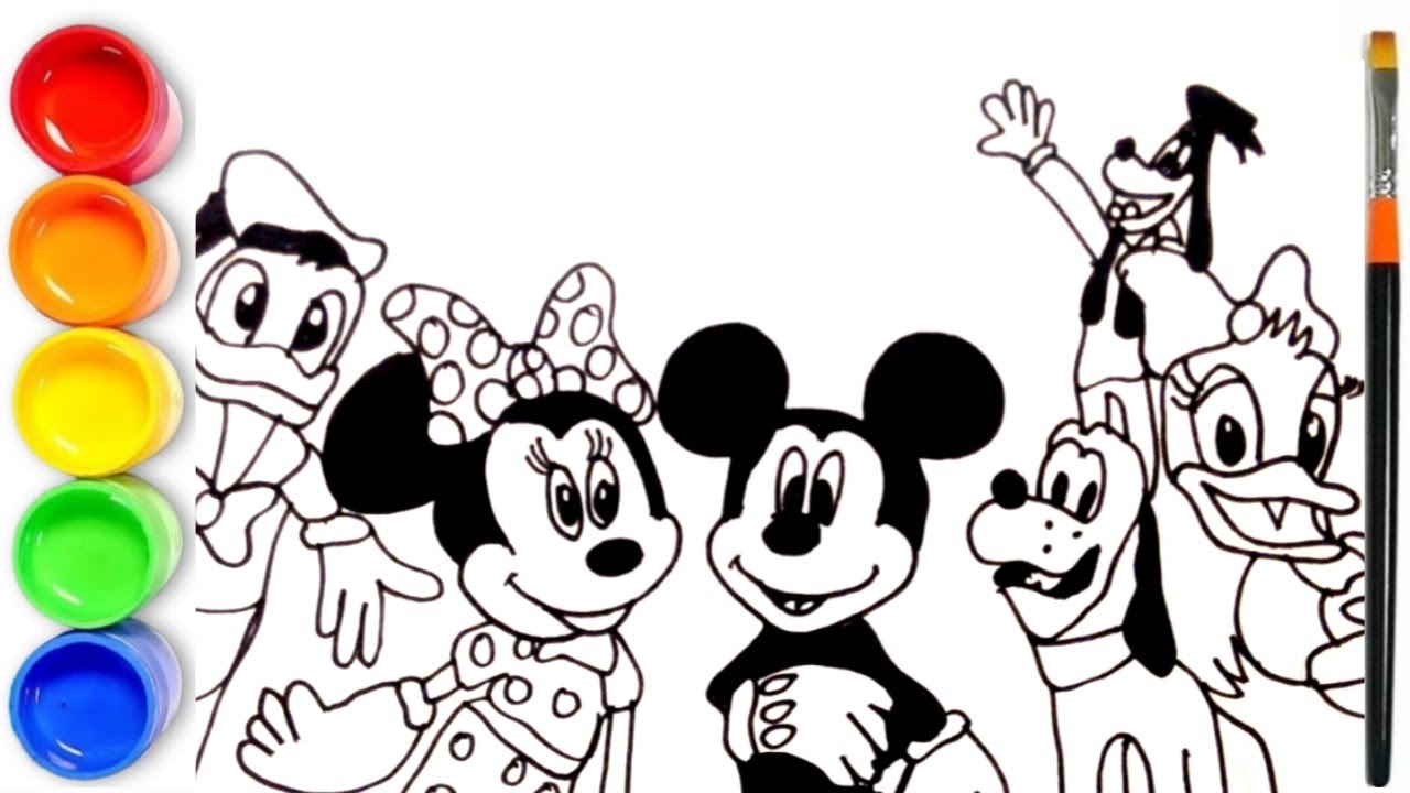 Mickey Mouse Funhouse, How to draw Mickey Mouse, Minnie Mouse, and ...