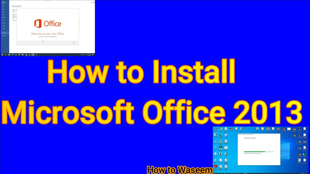 How to Install Microsoft Office 2013 - YouTube