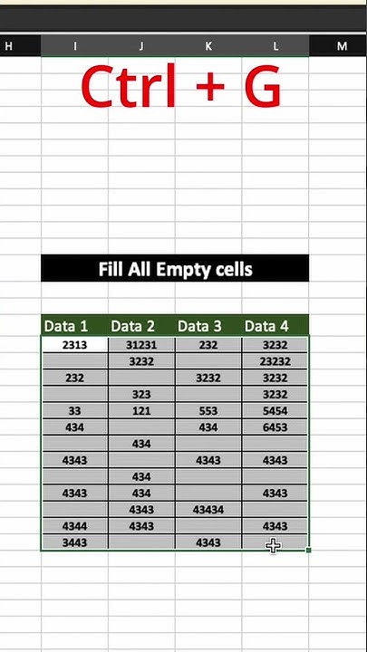 Excel Functions In 60 Seconds || Fill Empty Cells In Excel || Excel Tips And Tricks(2021) # ...