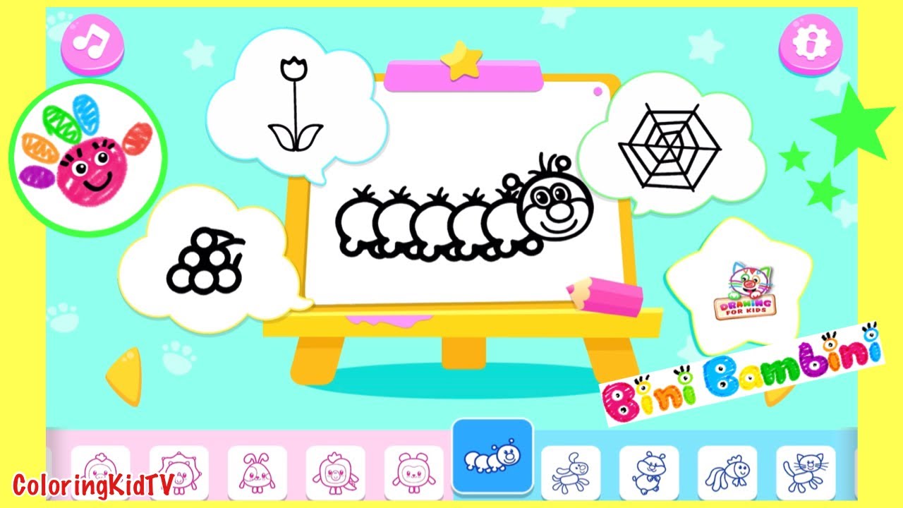 Coloring videos for kids | Bini Bambini | Coloring KidTV | # ...