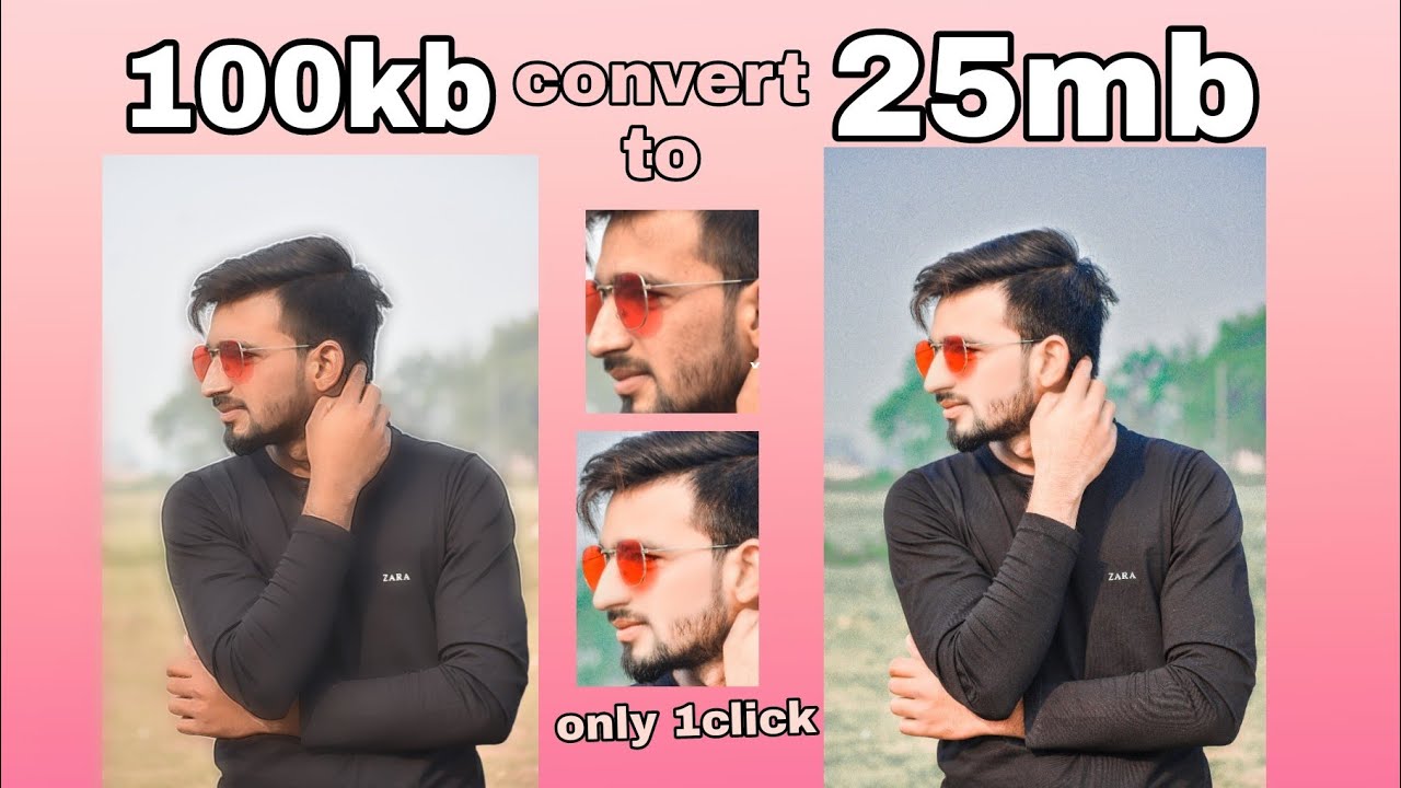 photo ka size kaise badhaye 100kb to 20 mb ,50mb,100, aur photo editing ...