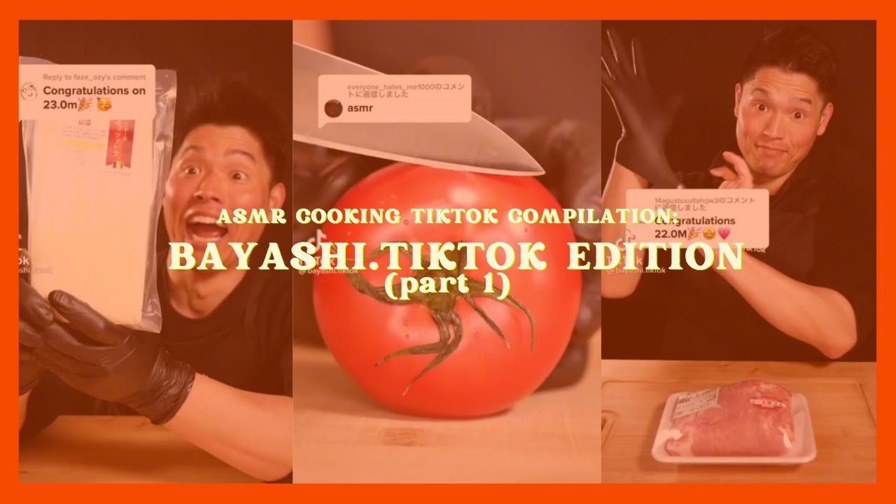ASMR COOKING TIKTOK COMPILATION: BAYASHI.TIKTOK EDITION pt1 ...