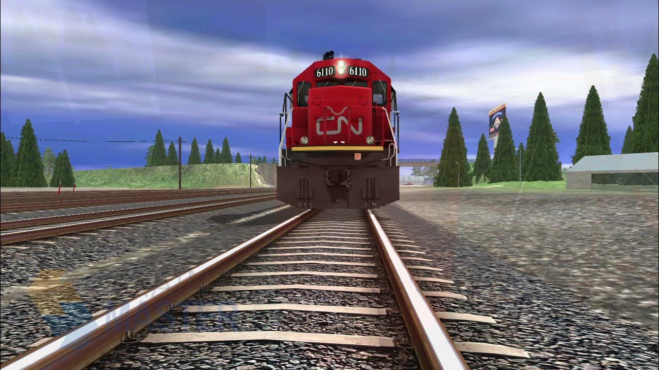Trainz Railfanning 13 (Remastered) - Marias Pass [2] CN Grain Hopper Train - YouTube
