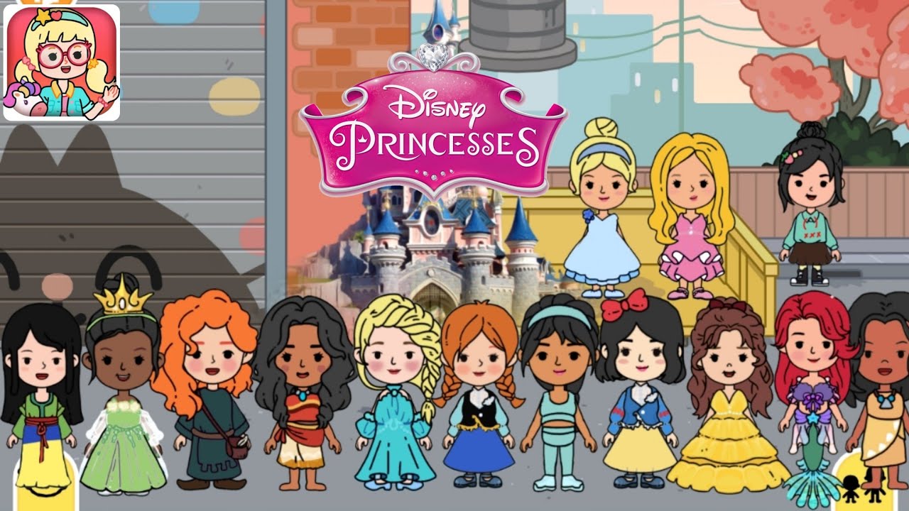 Disney Princess In YoYa busy life world | Toca Potter - YouTube