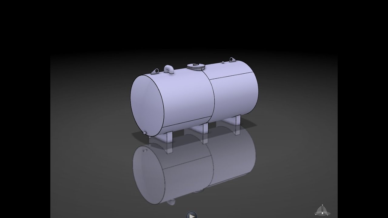 Design and modeling of diesel storage tank - YouTube