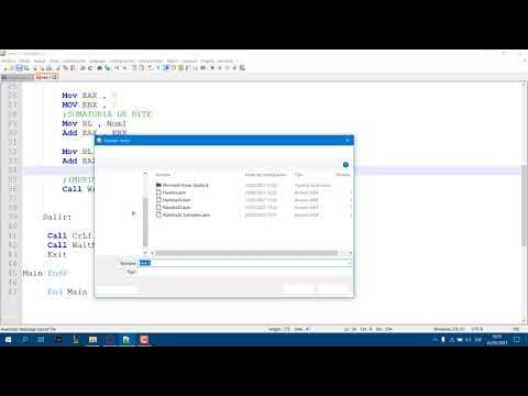 03-Assembler :Sumatoria de Registros Tipo Byte , Word y Dword ...