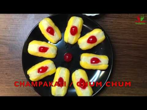 Home Made Chum Chum Sweet Recipe | Champakali Sweet Recipe | Cham Cham ...