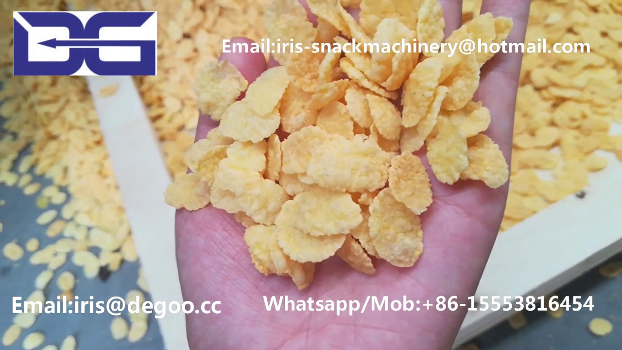 Kelloggs Gluten Free corn flakes extruder machine/Extrusion Cereal ...