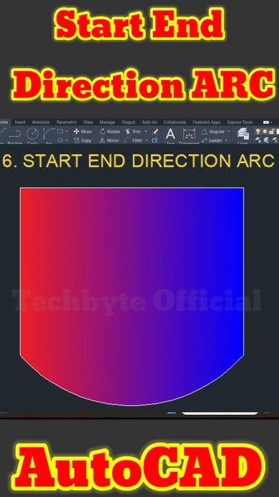 Start End Direction ARC Command In AutoCAD l how to draw line in autocad👂#autocad #shorts# ...