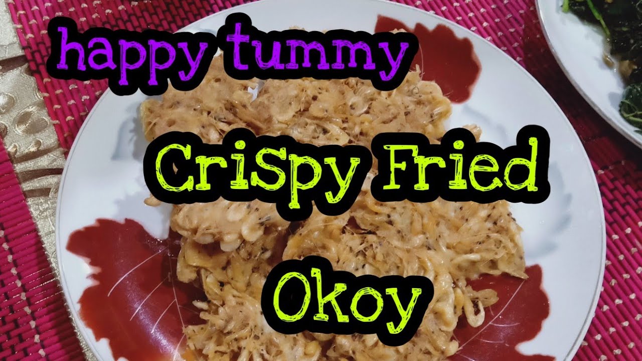 Happy Tummy: Crispy Fried Okoy 😋 - YouTube