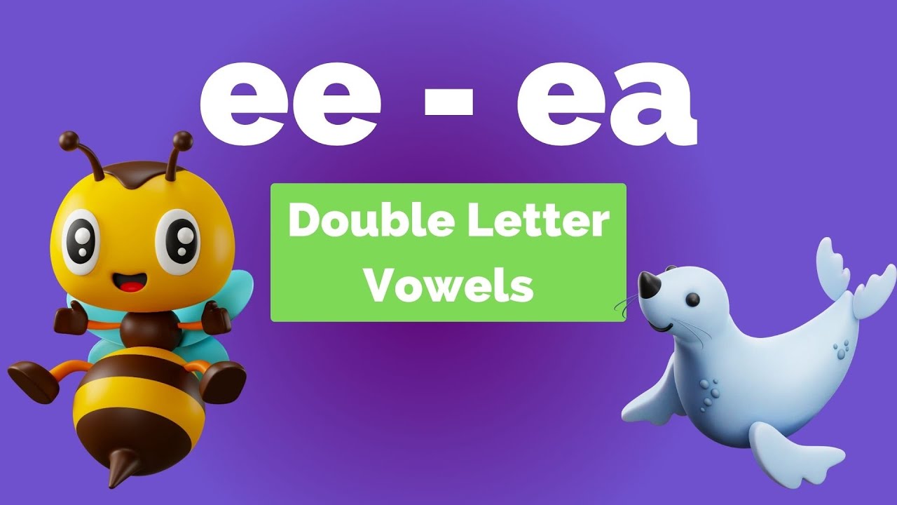 Double Letter Vowels | Phonics Sentences Practice for Kids | 'ee' and ...