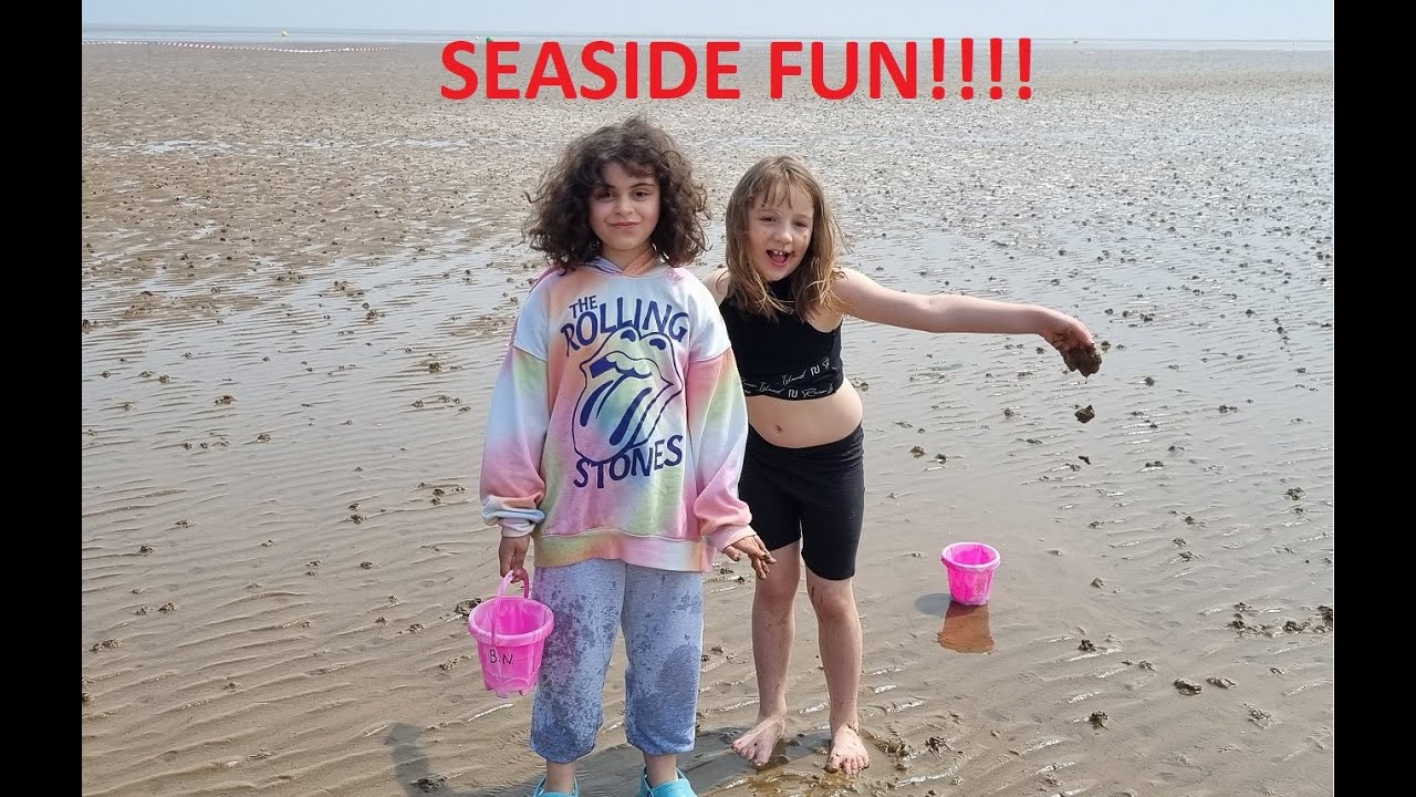 Seaside fun with my cousin! - YouTube