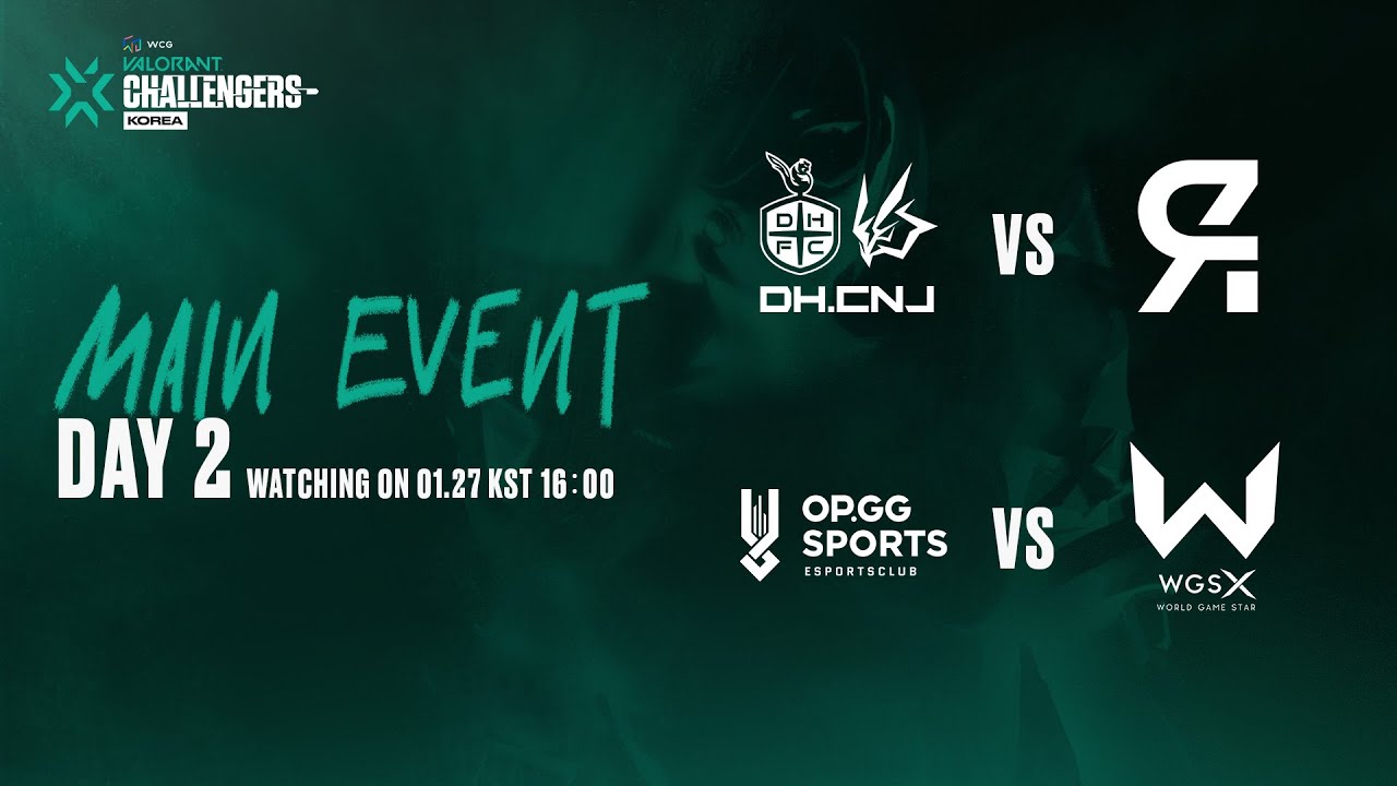 2023 Wcg 발로란트 챌린저스 코리아 스테이지 1 본선 2일차 I Cnj Vs Rio Opgg Vs Wgs