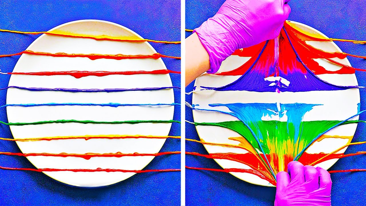 24 TÉCNICAS DE ARTE SIMPLES QUE TODOS PUEDEN HACER - YouTube