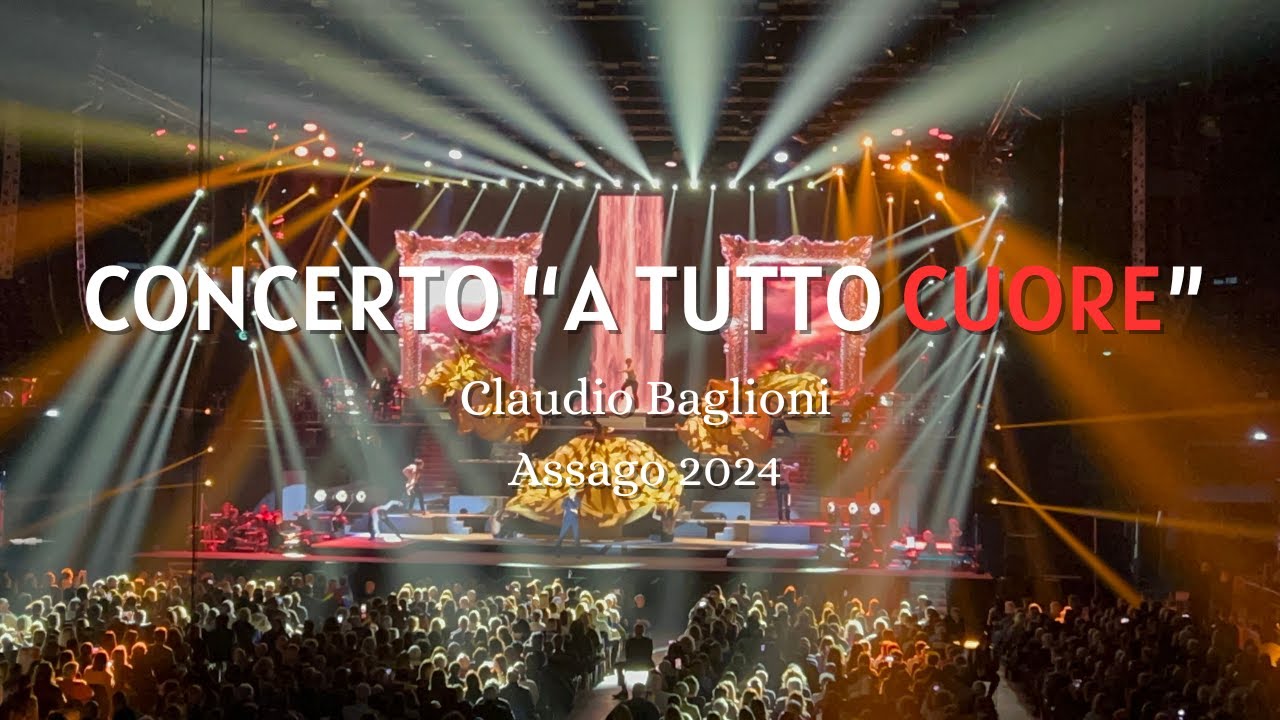 IL CONCERTO - BAGLIONI - A Tutto Cuore | Assago 5/02/2024 (Full HD ...