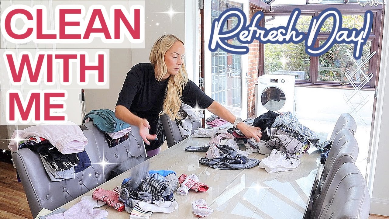 CLEAN + REFRESH DAY | CLEAN WITH ME ROUTINE | SPEED CLEANING MOTIVATION ...