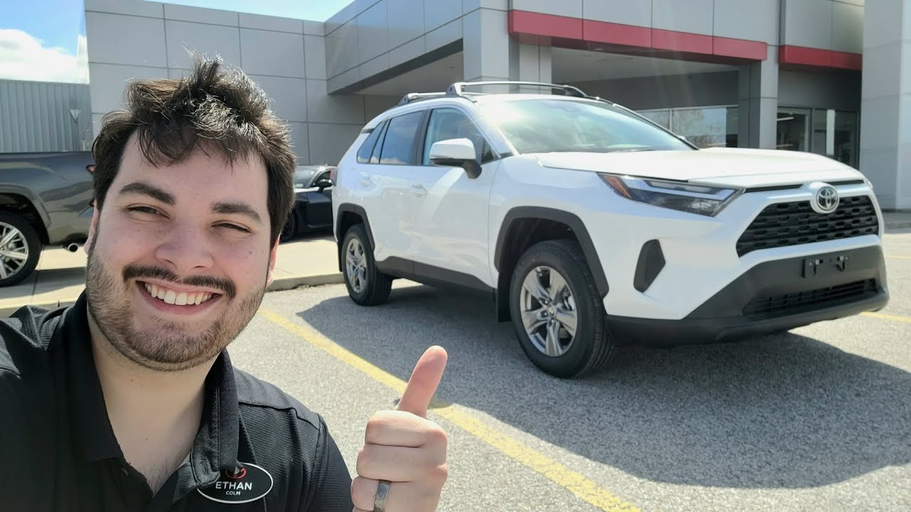 2024 Toyota RAV4 XLE AWD in Ice Cap - YouTube