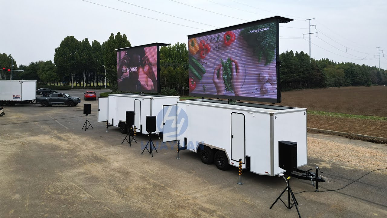 LT-21 Mobile LED Screen Trailer Full Range Display - YouTube