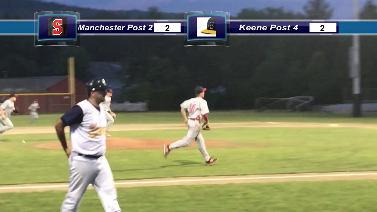 Legion Baseball Highlights: Keene Post 4 vs. Manchester Post 2 7/16 ...