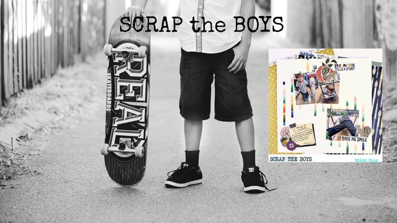Using Washi As a Background | Scrap The Boys - YouTube