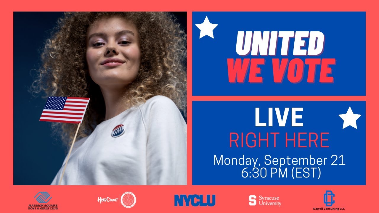 UNITED WE VOTE - Virtual Voter Registration Event - YouTube