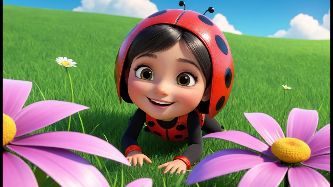 Itsy Bitsy Ladybug | Fun Bug Song for Kids | Playful Nursery Rhyme for ...