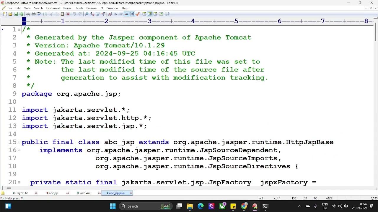 19 Where are compiled JSP Java __jsp.java class files in Tomcat and load on startup | JSP ...