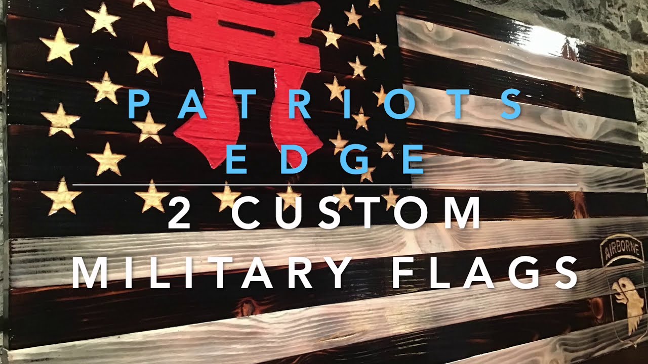 How to make a Wood American Flags and custom military flags that are ...