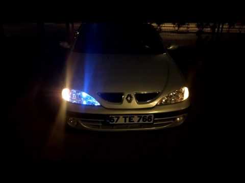 Megane 1 çakar park ampulü testi