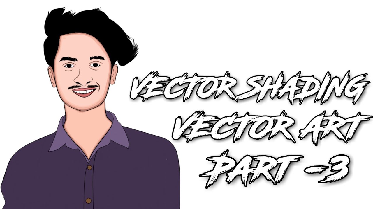 How to shading in vector art.vector art - YouTube