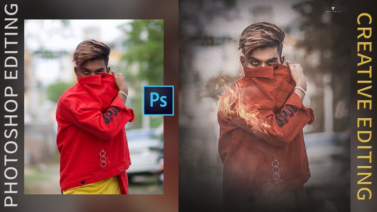 Fire concept photo editing in photoshop / Creative photo editing ...