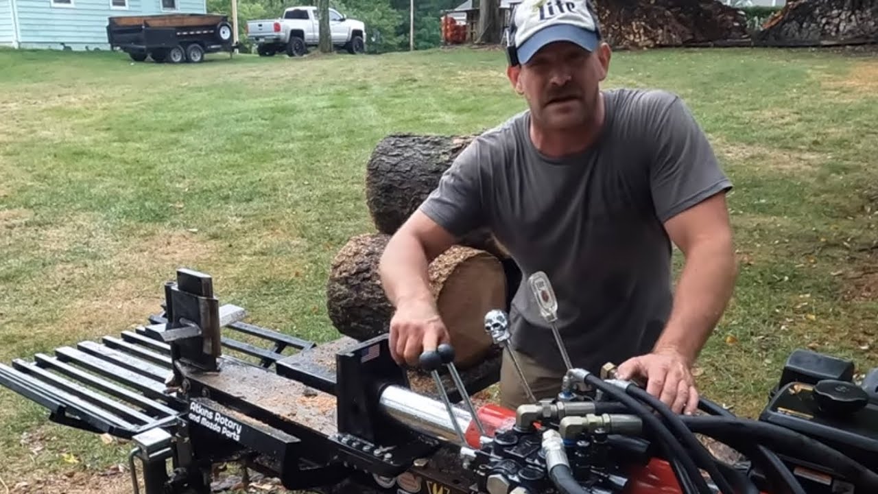 Different ways to operate an auto cycle valve for a log splitter. - YouTube