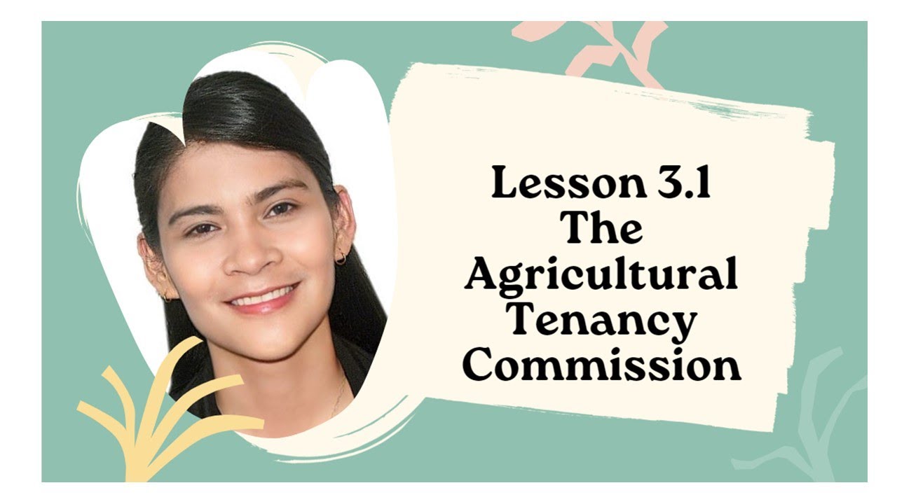 Lesson 3.1 (Readings in Philippine History): The Agricultural Tenancy ...