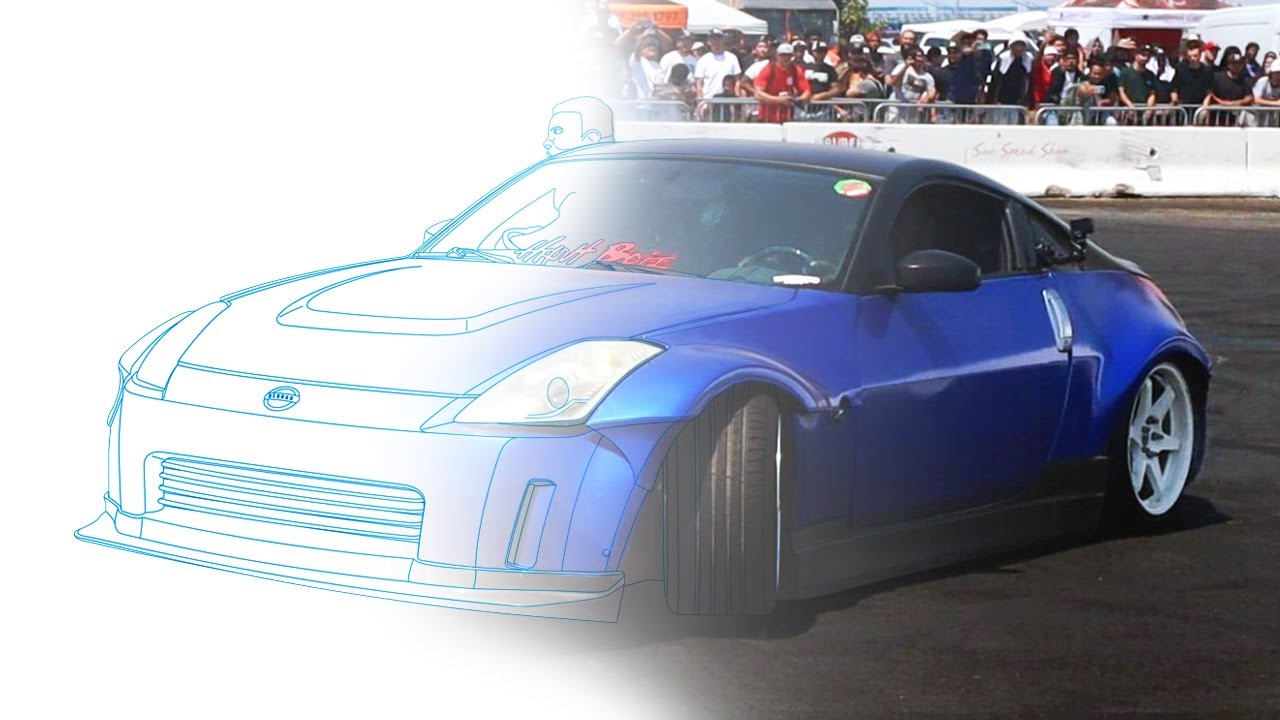 Illustrating/outlining a Nissan 350Z - YouTube
