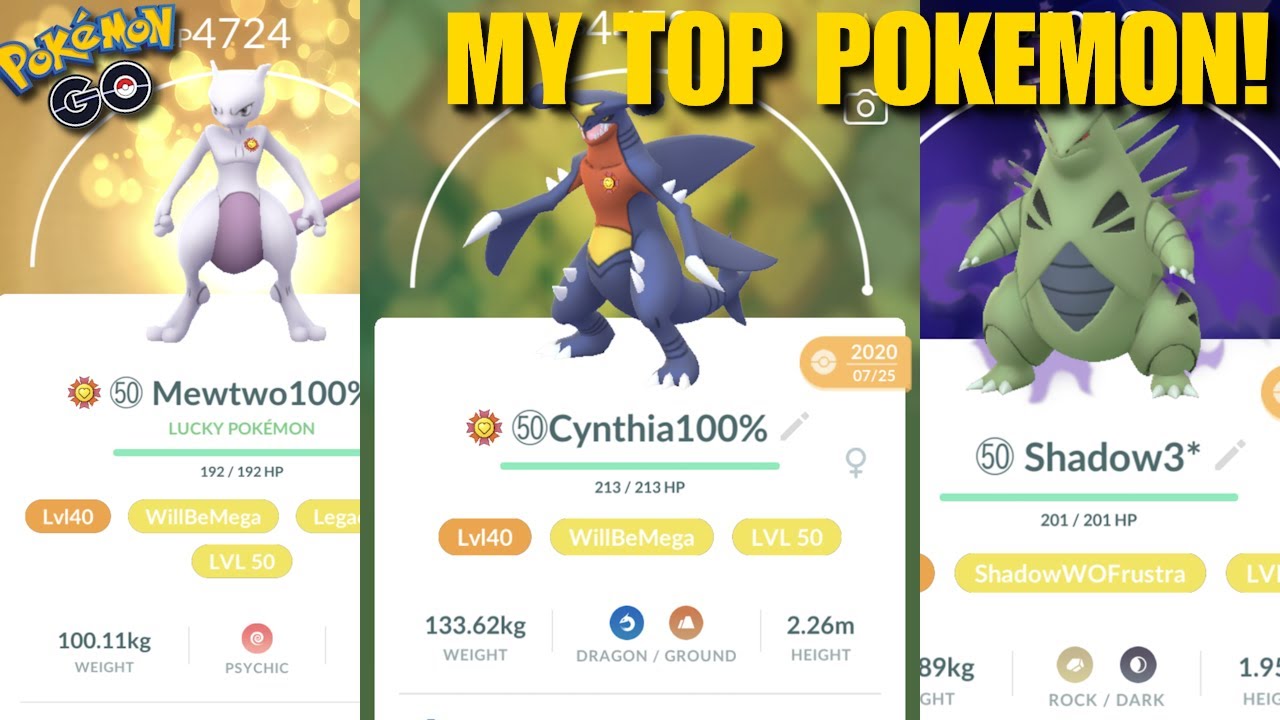 My Top Pokemon in Pokemon GO! [Level 47] - YouTube