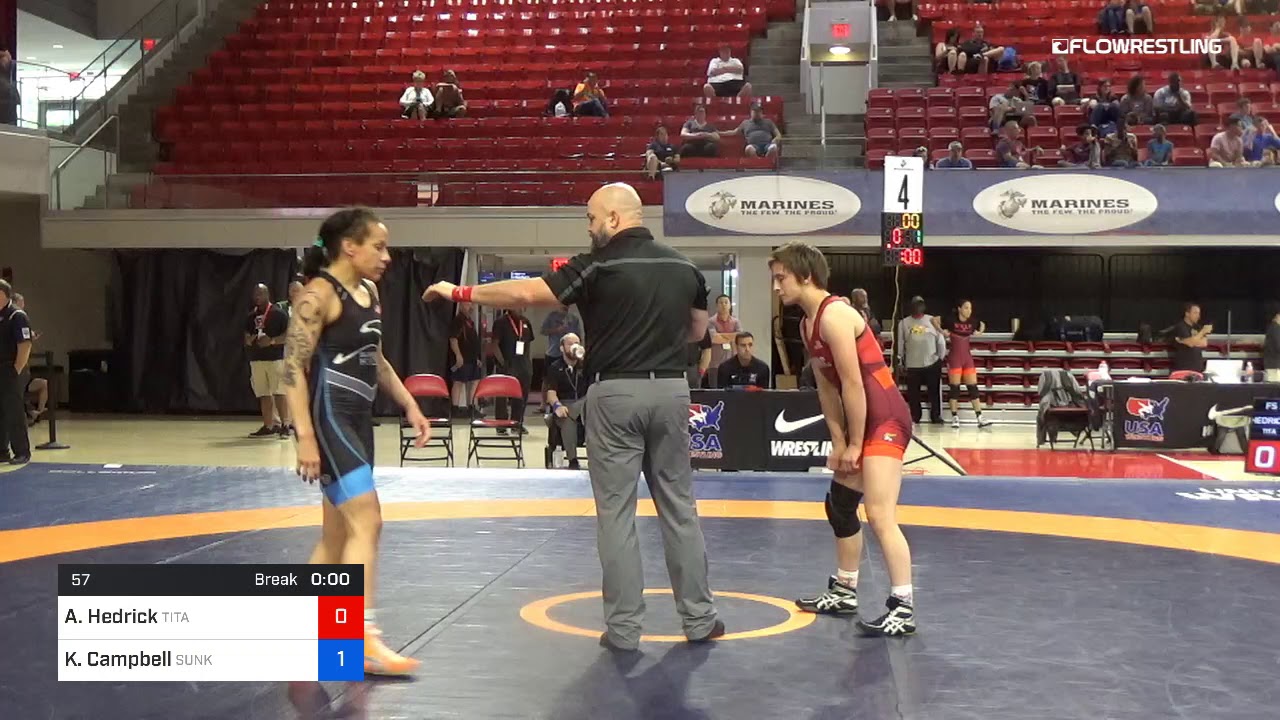 57 Kg 3rd Place Alexandra Hedrick Titan Mercury Wrestling Club TMWC Vs ...