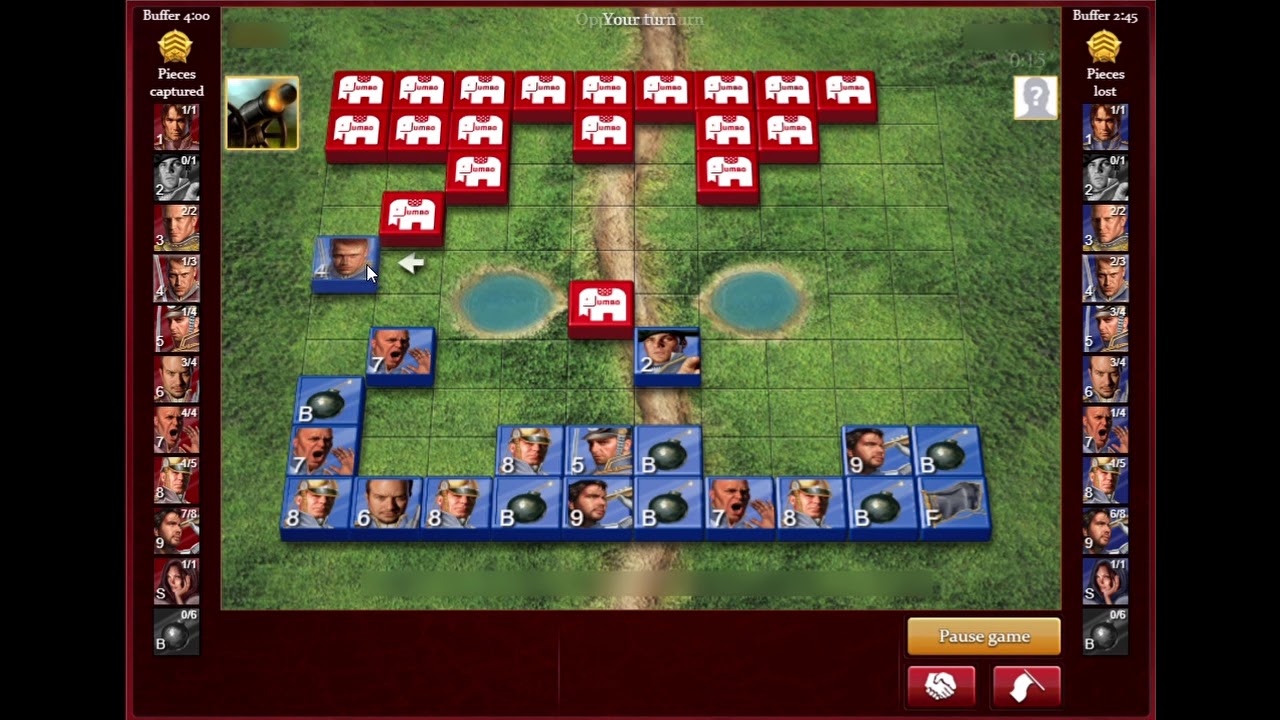 Stratego game #27: Gold Major v. Gold Captain - YouTube