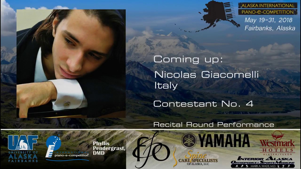 Nicolas Giacomelli, Italy, Recital Round, Alaska International Piano-e ...