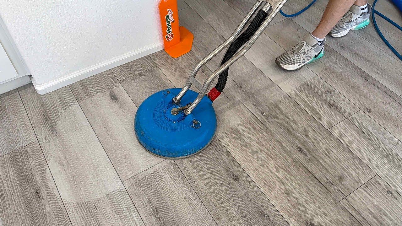 Vinyl Floor Cleaning in Huntington Beach! - YouTube
