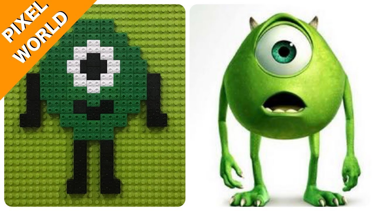 How to Build Michael Wazowski | Monsters University by LEGO Blocks ...